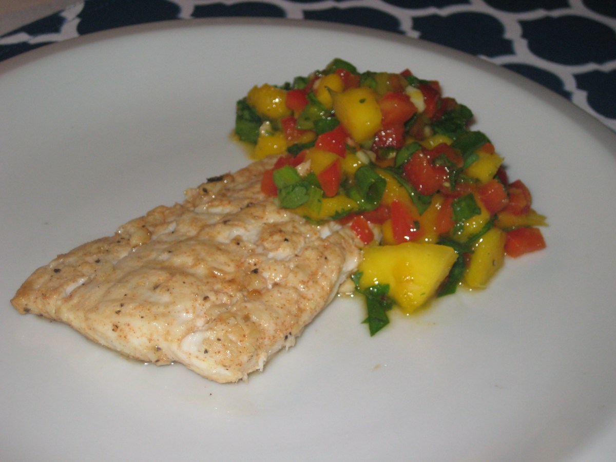 Grilled Grouper with Mango Salsa | Domestic Wannabe